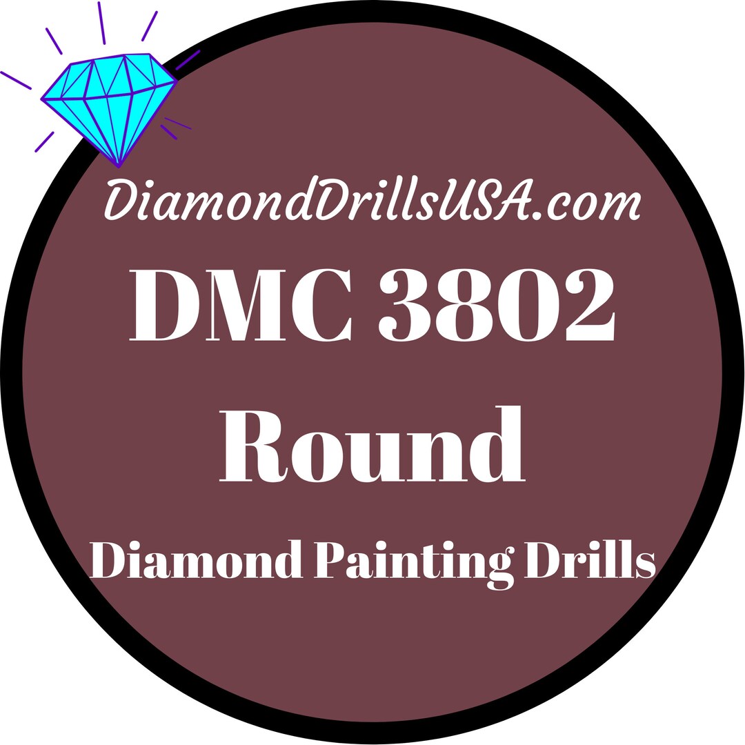 DMC 3802 ROUND 5D Diamond Painting Drills Beads DMC 3802 Very - Etsy