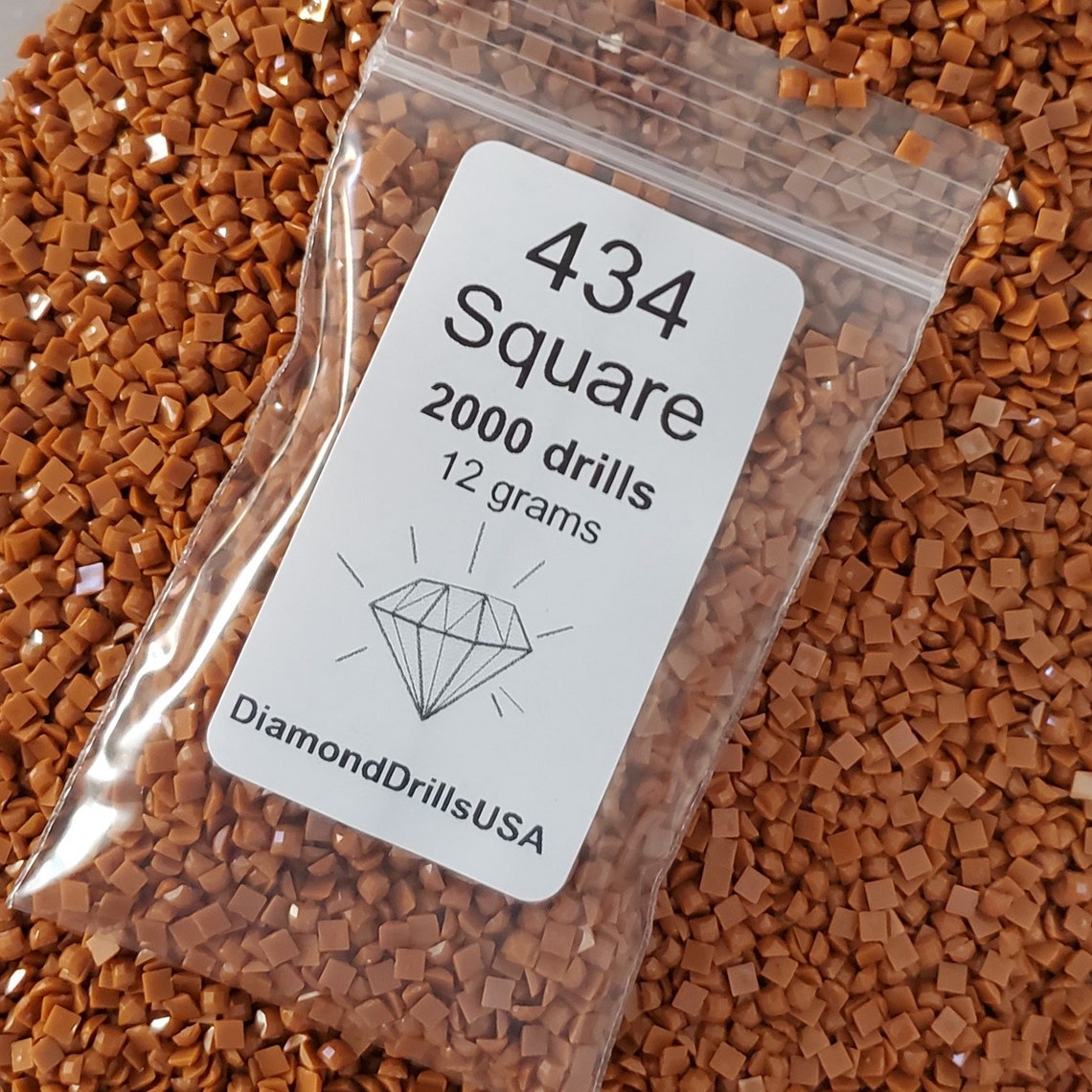 DMC 434 SQUARE 5D Diamond Painting Drills Beads DMC 434 Light | Etsy