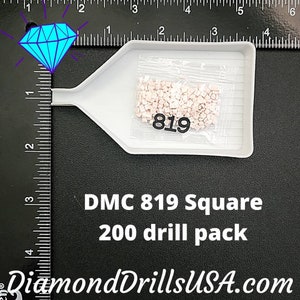 DMC 819 SQUARE 5D Diamond Painting Drills DMC 819 Light Baby - Etsy