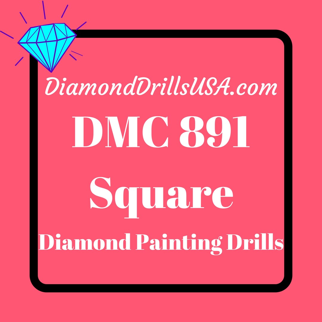 DMC 891 SQUARE 5D Diamond Painting Drills Beads DMC 891 Dark - Etsy