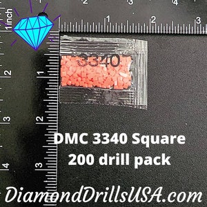 DMC 3340 SQUARE 5D Diamond Painting Drills Beads DMC 3340 - Etsy