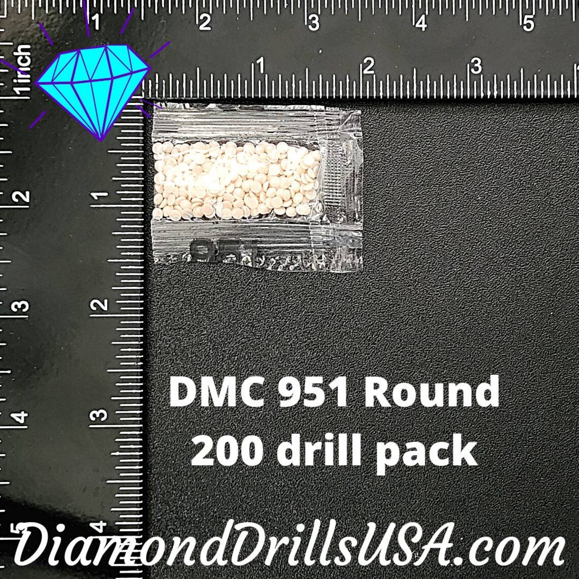 DMC 951 ROUND 5D Diamond Painting Drills Beads DMC 951 Light - Etsy