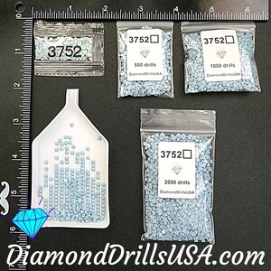 DMC 3752 SQUARE 5D Diamond Painting Drills Beads DMC 3752 Very Light ...