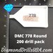 DMC 778 ROUND 5D Diamond Painting Drills Beads DMC 778 Very - Etsy