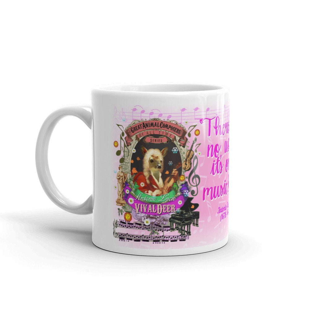Funny Antonio Vivaldeer Vivaldi Deer Mug Classical Music Quote Mug Gift ...