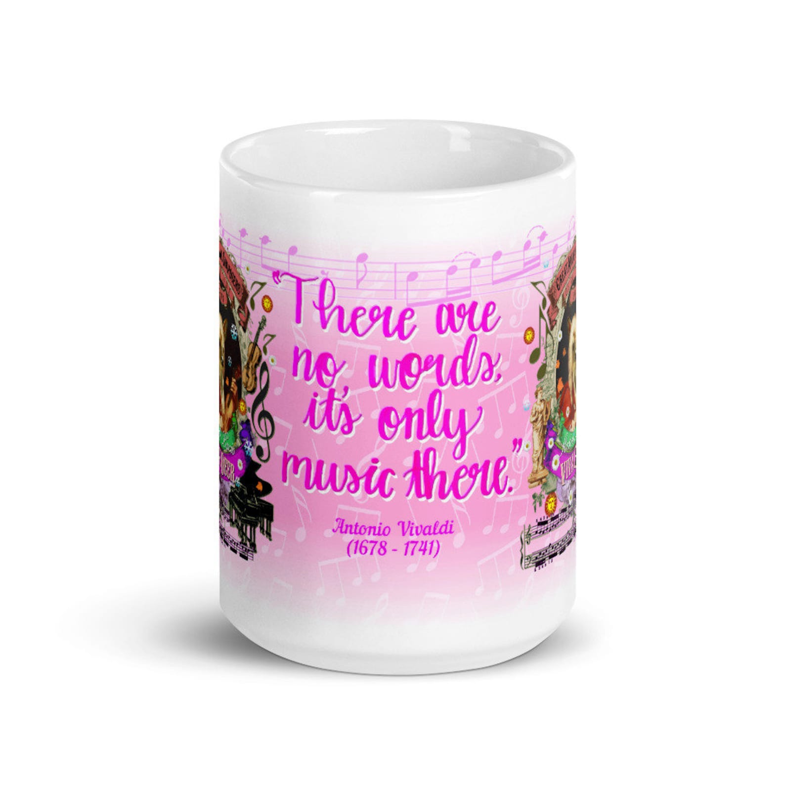 Funny Antonio Vivaldeer Vivaldi Deer Mug Classical Music Quote Mug Gift ...