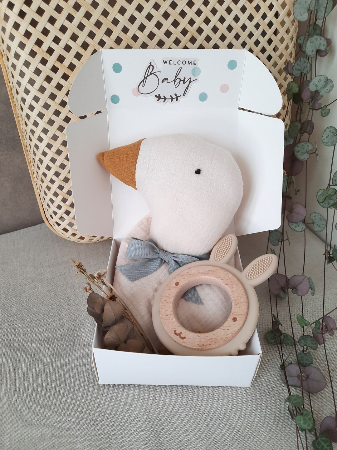 Goose Comforter Baby Shower Gift Box Mom to Be Gift Set New - Etsy