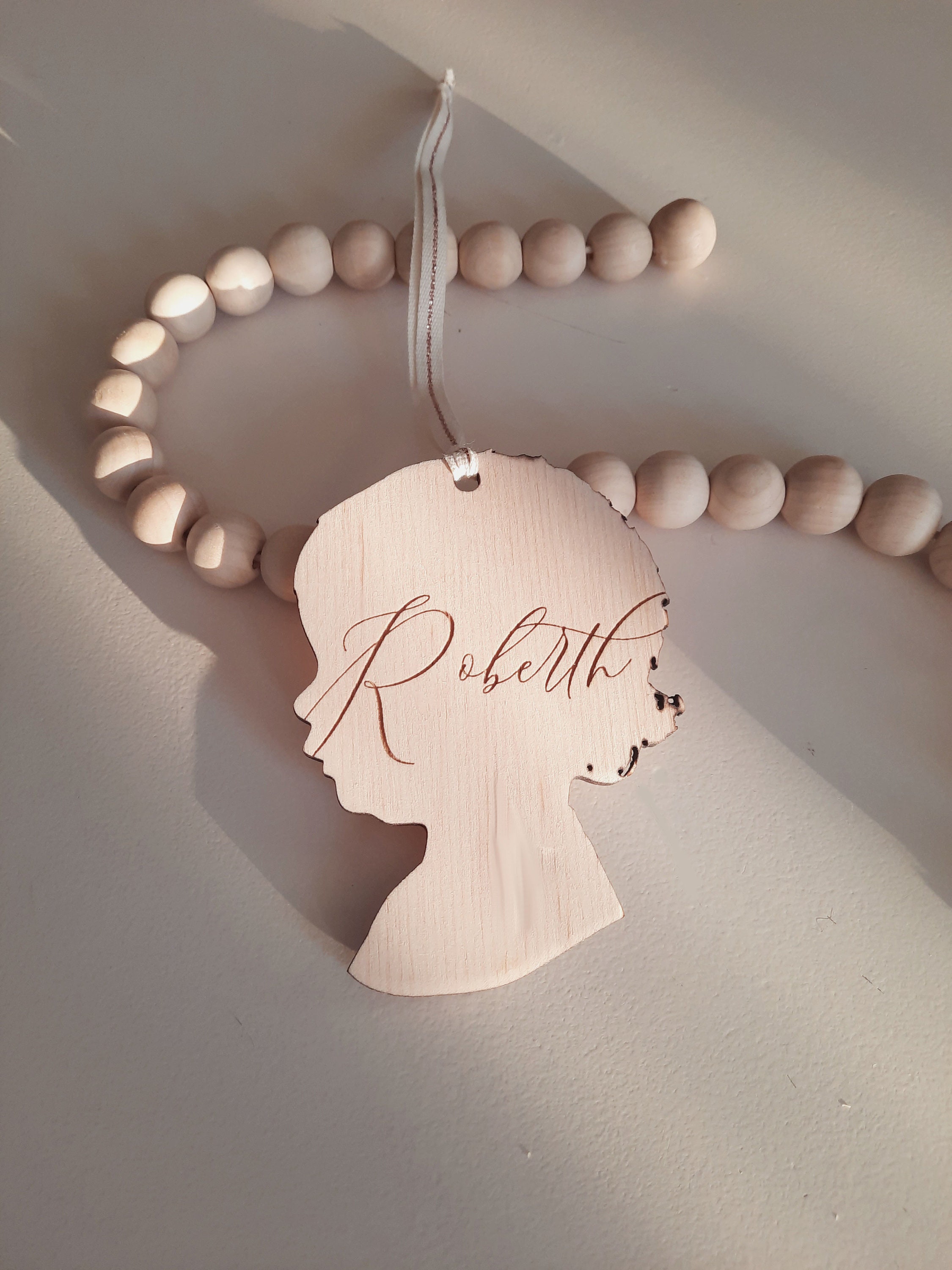 Personalized Kids Side Profile Silhouette Portrait Custom Kids Profile ...