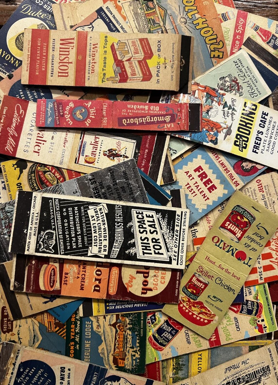 Vintage Matchbook Covers- Lots of 5, 10, 15, or 20 - 1950s, 1960s ...