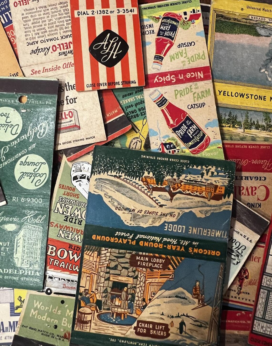 Vintage Matchbook Covers- Lots of 5, 10, 15, or 20 - 1950s, 1960s ...