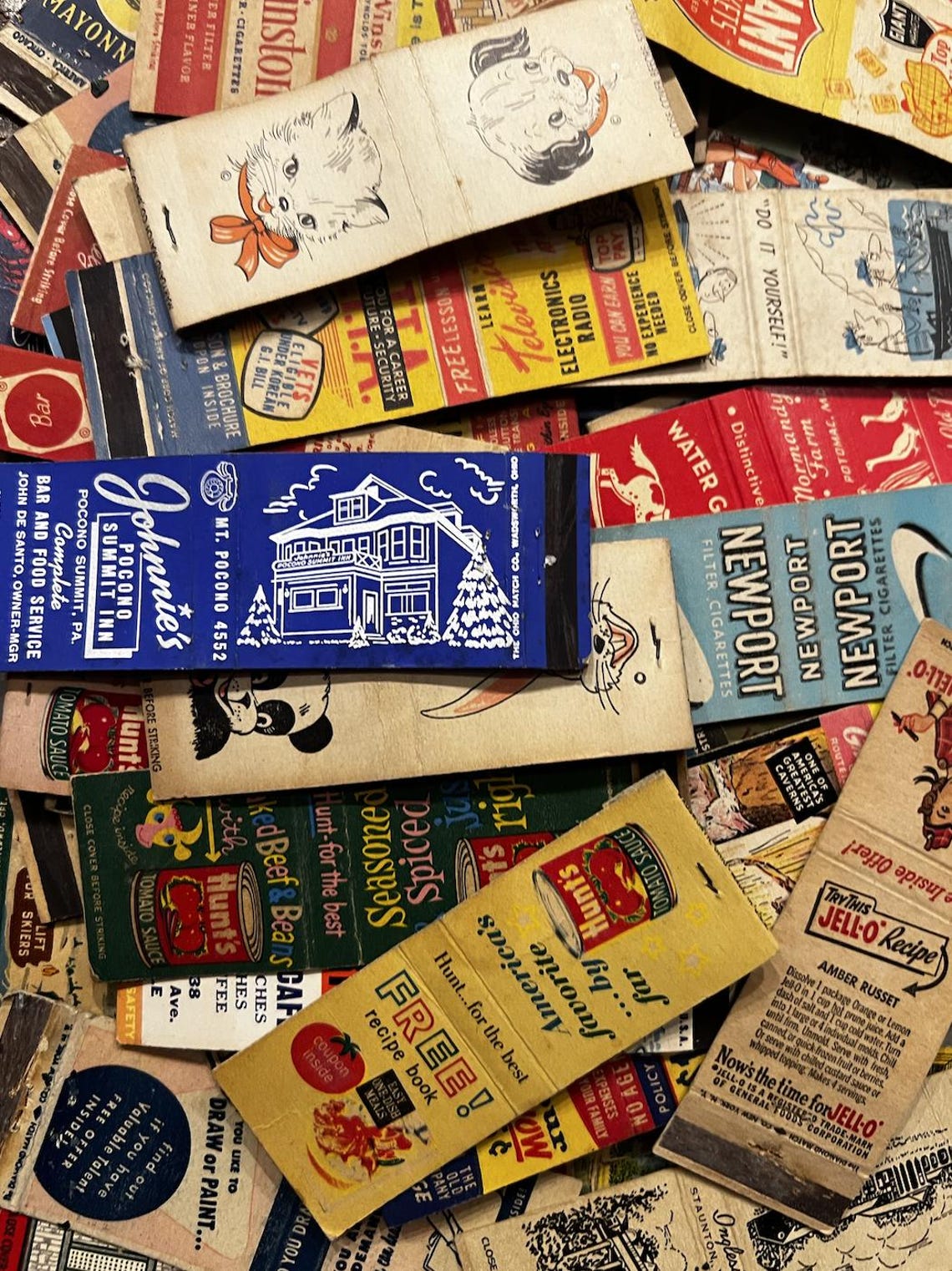 Vintage Matchbook Covers- Lots of 5, 10, 15, or 20 - 1950s, 1960s ...