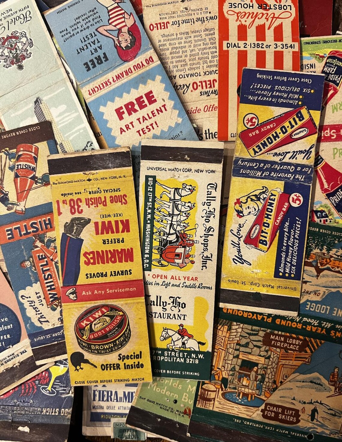 Vintage Matchbook Covers- Lots of 5, 10, 15, or 20 - 1950s, 1960s ...