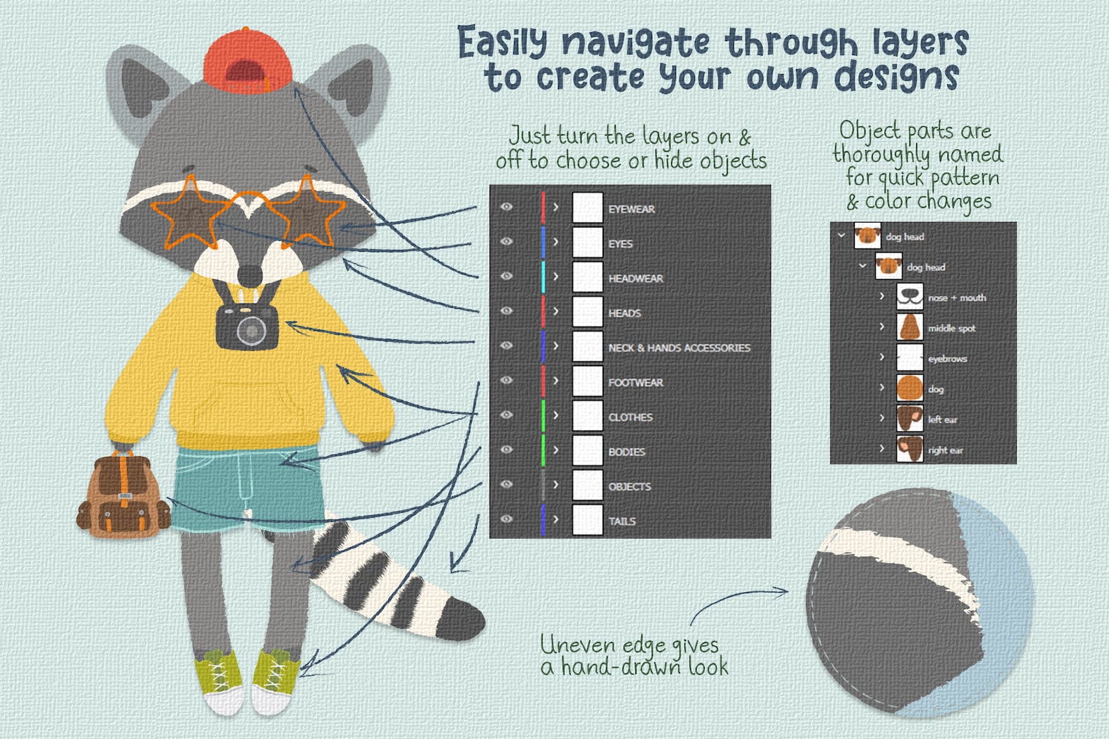 Animal character creator Custom animals creator Cute animals | Etsy