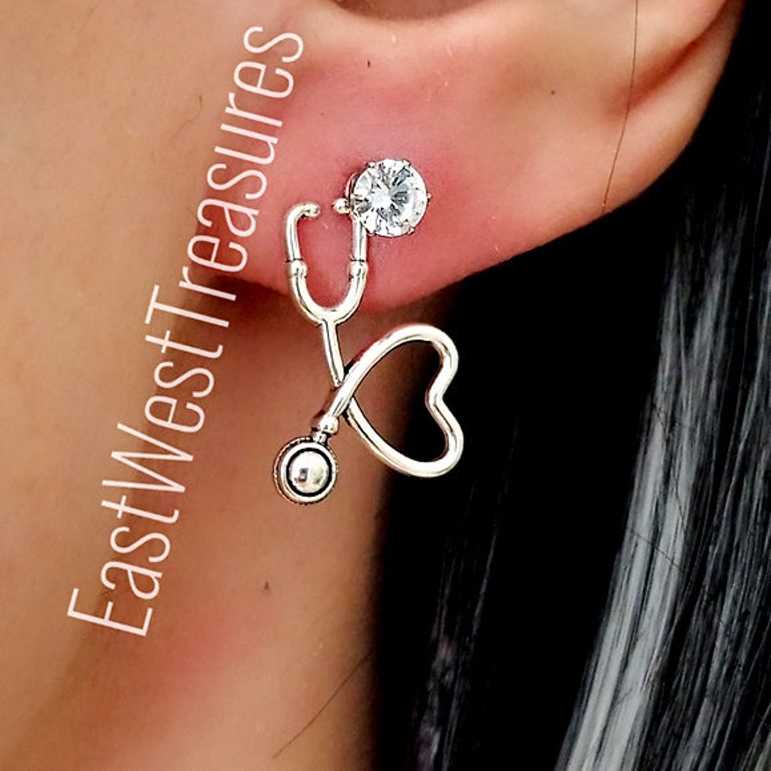 Stethoscope Medical Earrings, Nurse Nursing Medical Student Doctor MD ...
