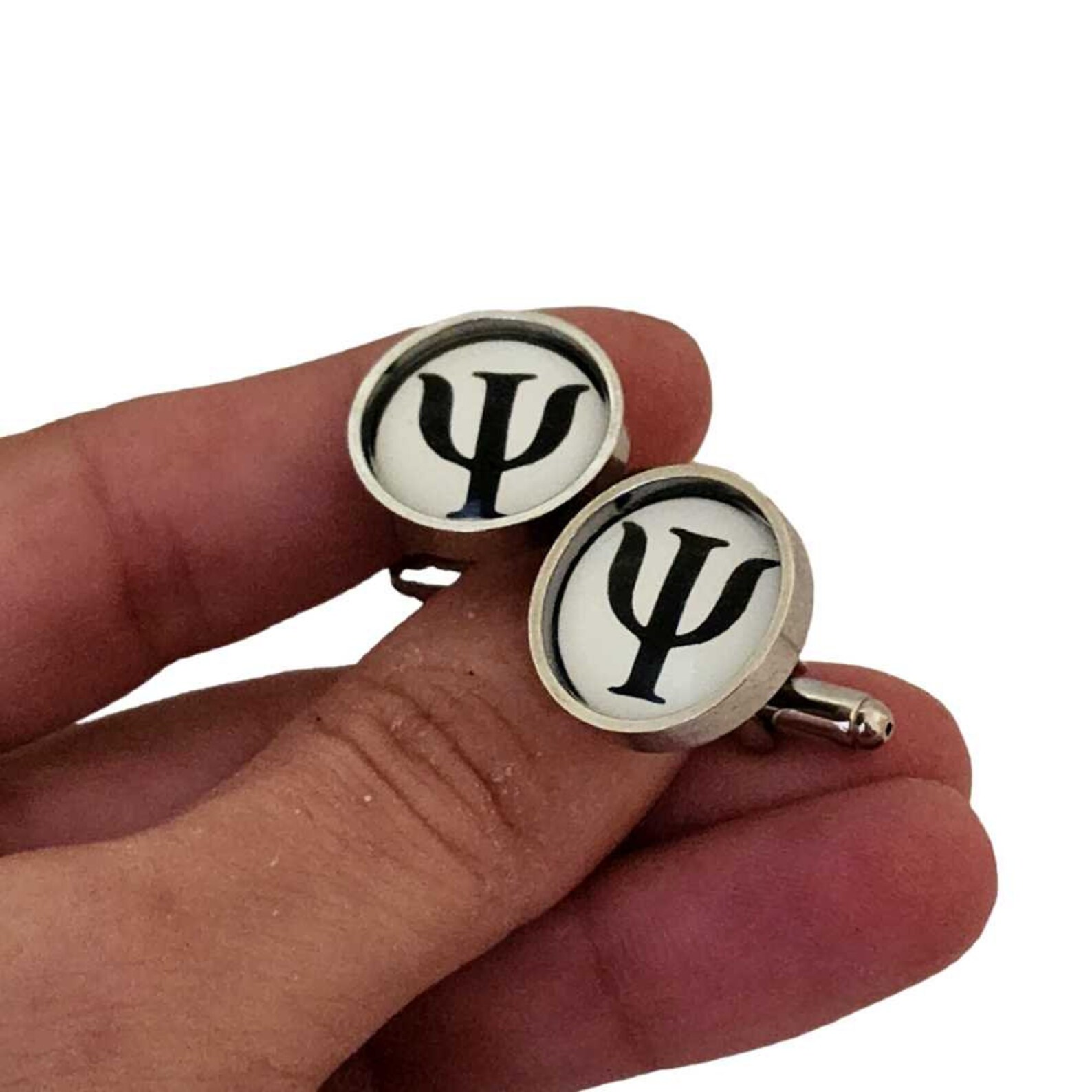 Psi Symbol Lapel Tie Pin Brooch and Cufflinks Psychology Psychiatry ...