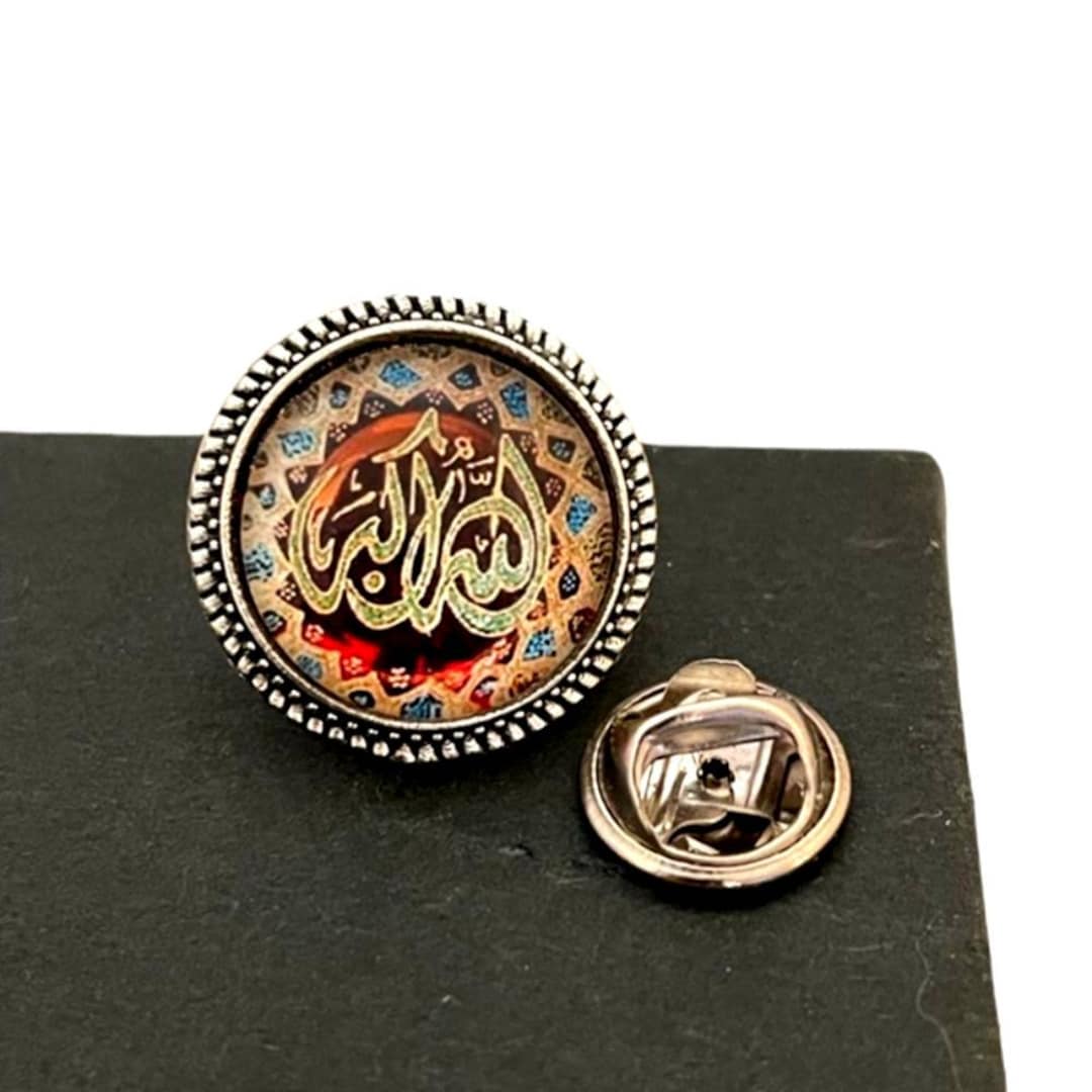 Islamic Allah Akbar Arabic Tie Pin Brooch Gifts for Men Women-suit Tie ...