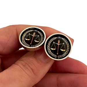 Scales of Justice Law Legal Brooch Lapel Tie Pin and Cufflinks for ...