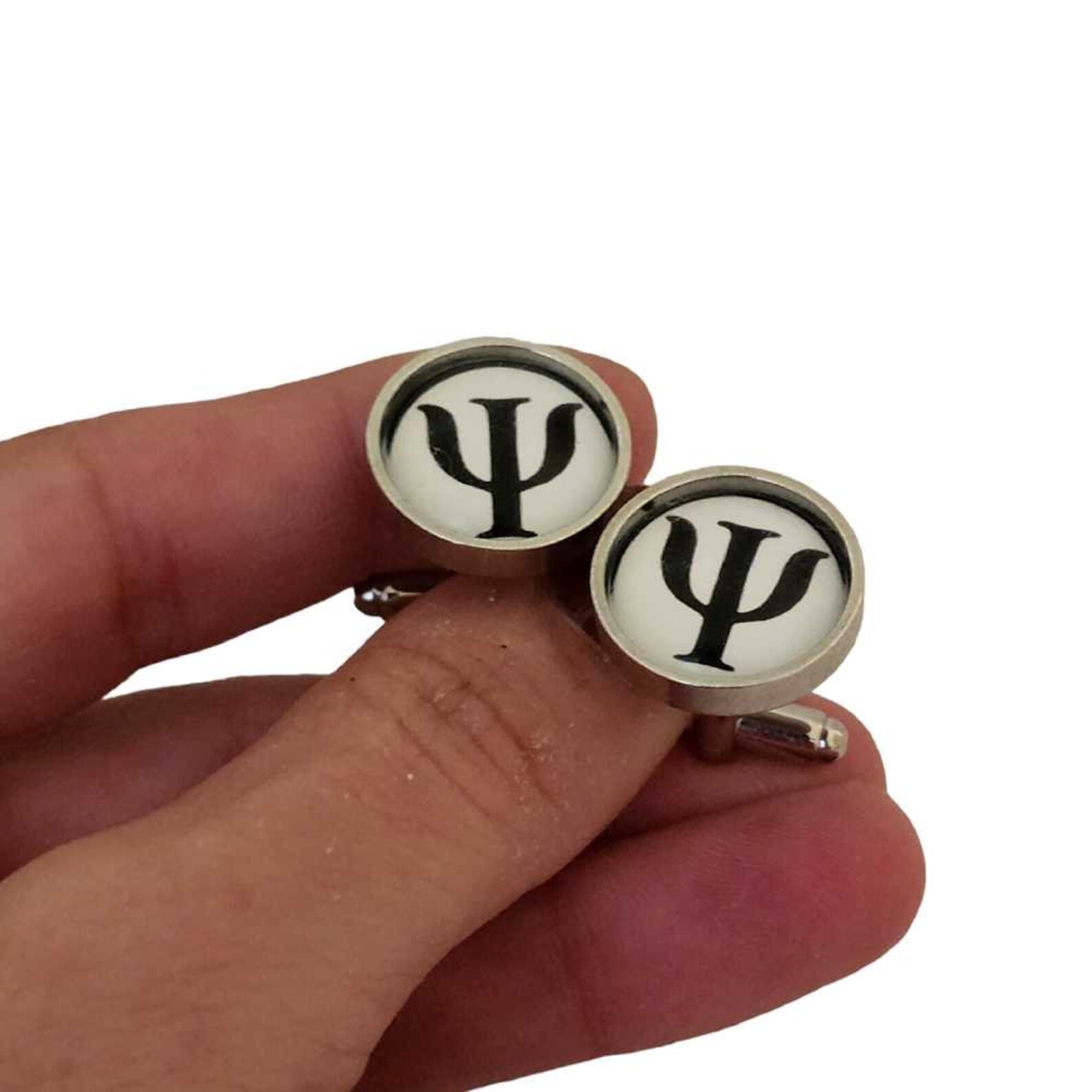 Psi Symbol Lapel Tie Pin Brooch and Cufflinks Psychology Psychiatry ...