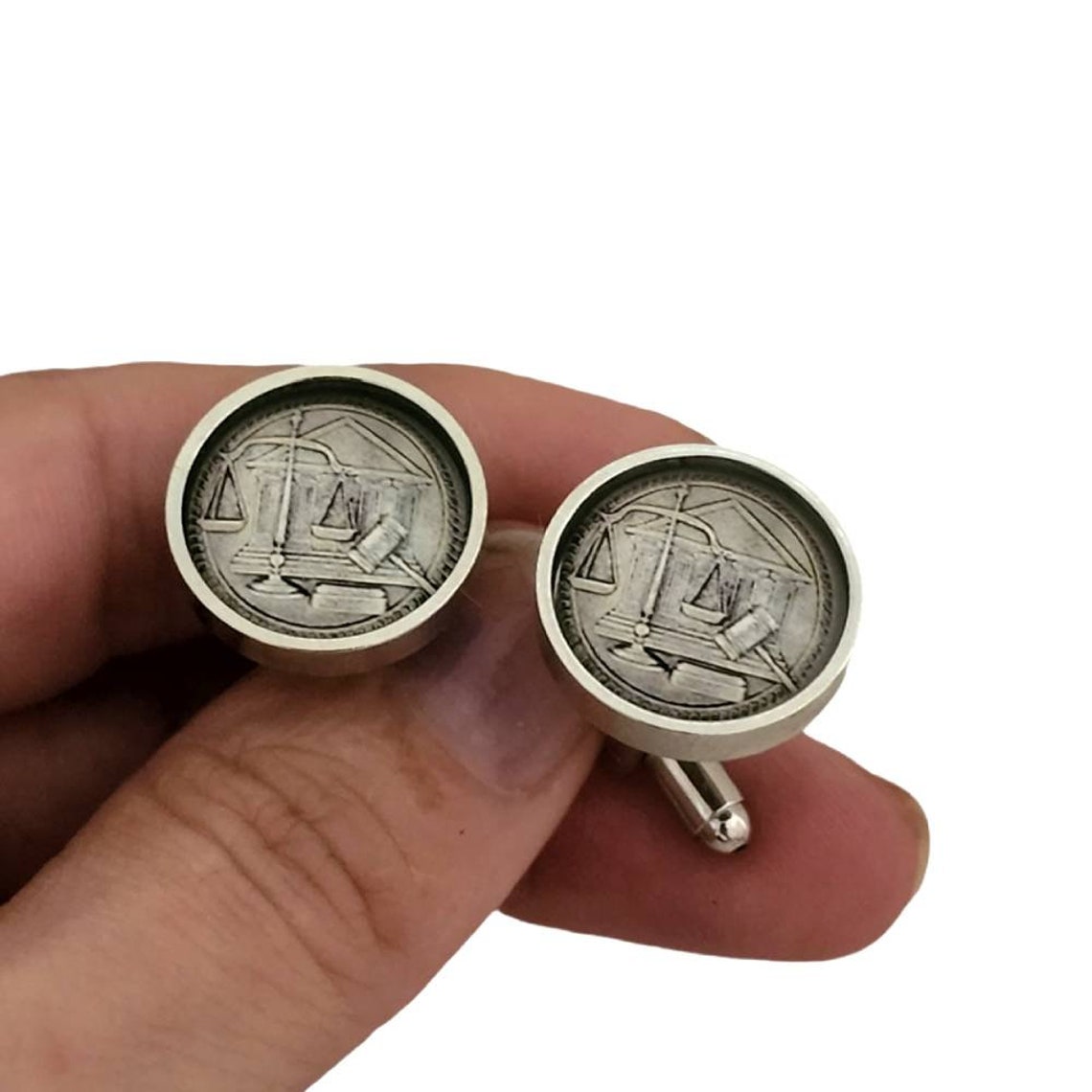 Gavel Legal Scales of Justice Law Cufflinks and Lapel Tie Pin, Law ...