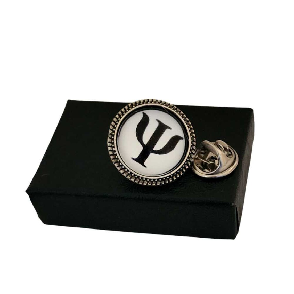 Psi Symbol Lapel Tie Pin Brooch and Cufflinks Psychology Psychiatry ...