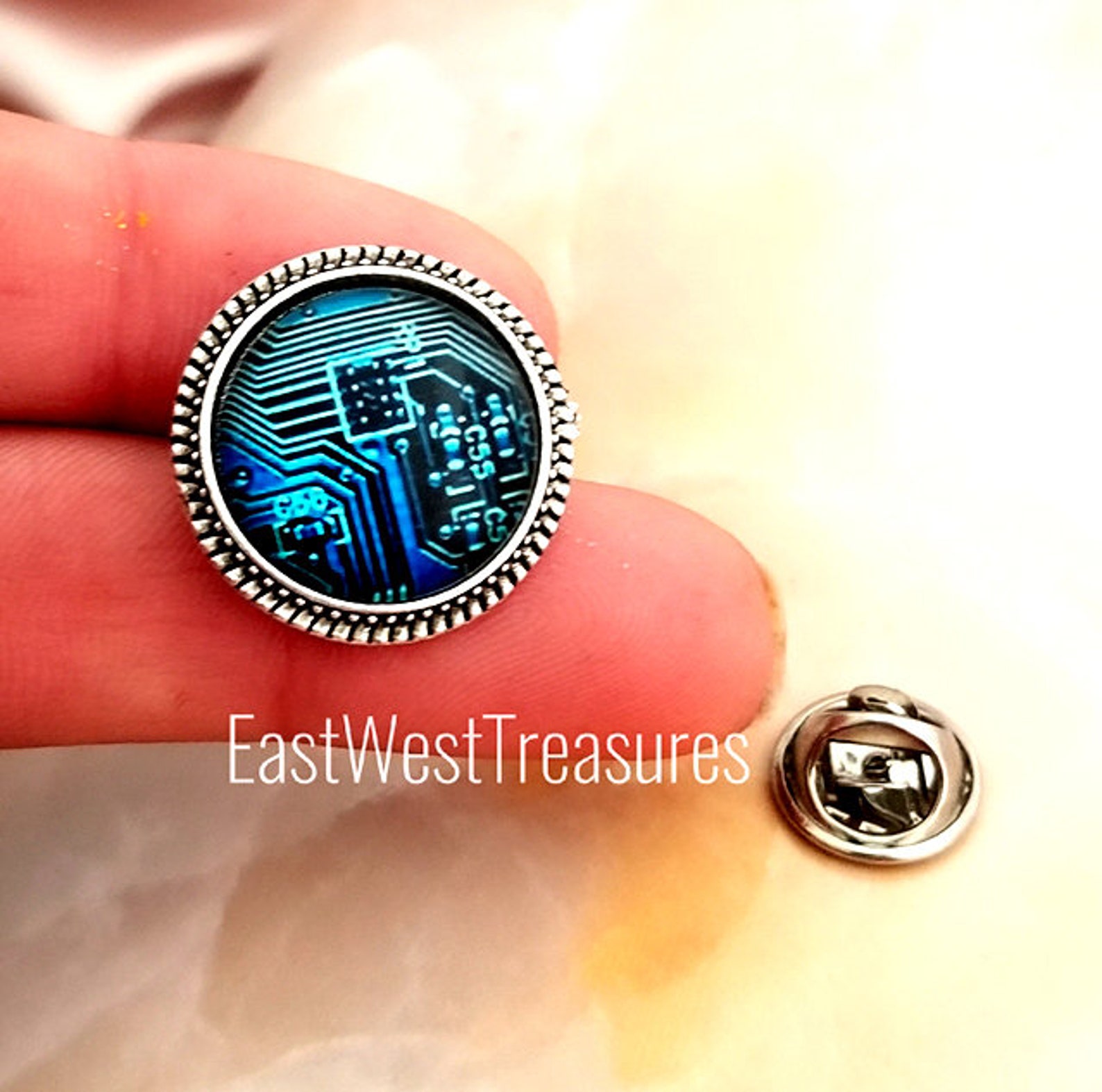 Computer Circuit Board Lapel Tie Pin Brooch-computer - Etsy