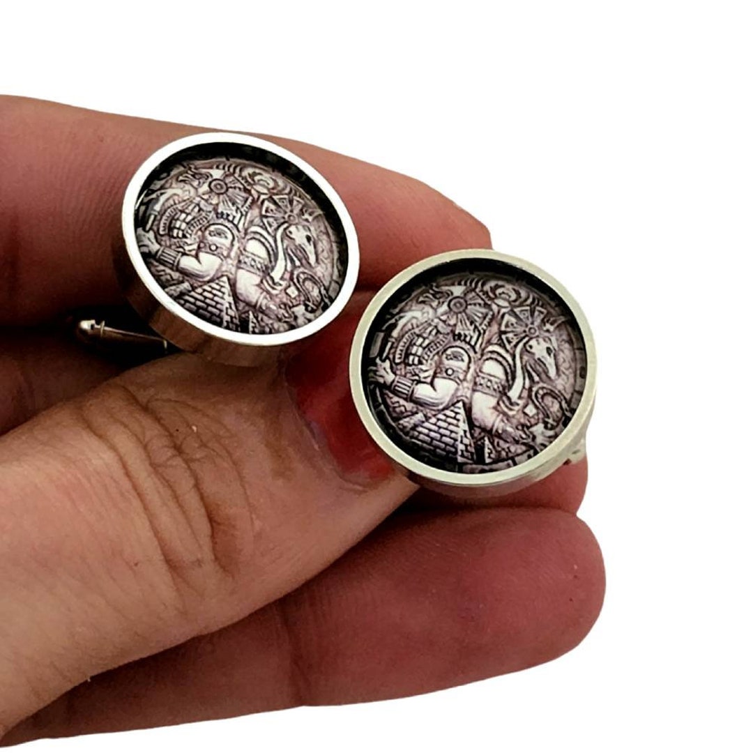 Ancient Egyptian God King Anubis Pyramids Cufflinks Cuff Links Tie ...