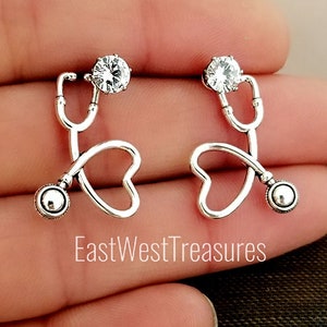 Stethoscope Medical Earrings, Nurse Nursing Medical Student Doctor MD ...
