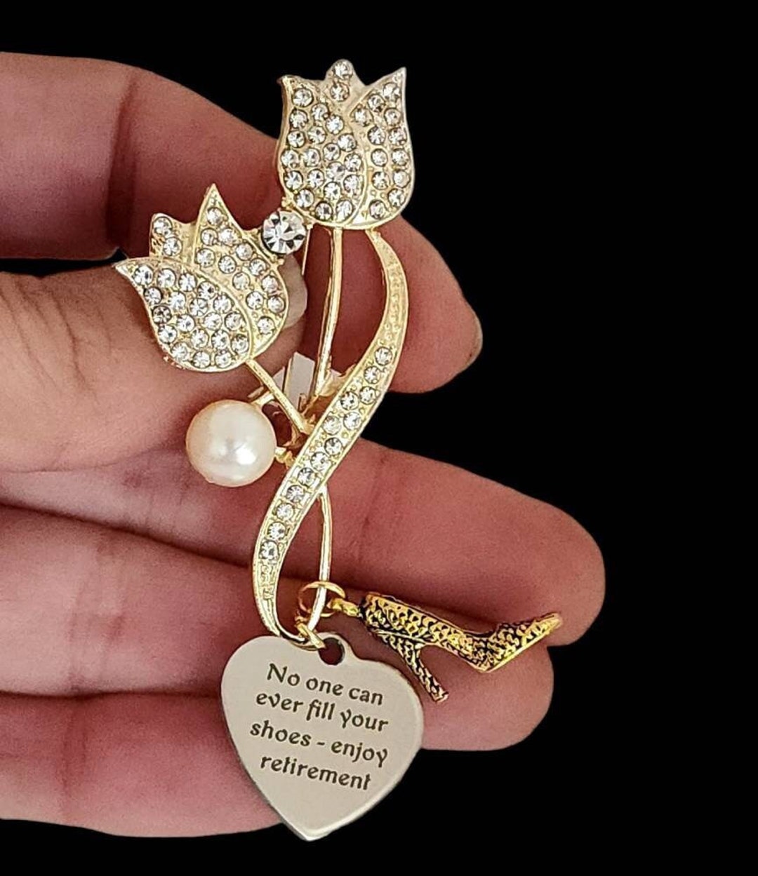 Lady's Retirement Gift for Women, Retirement Party Brooch Lapel Pin, No ...