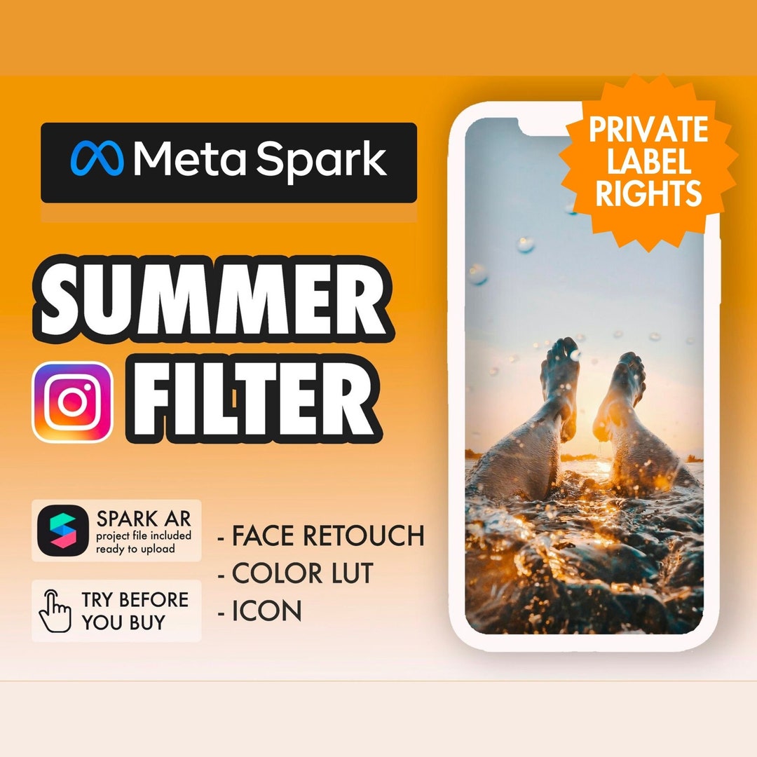 PLR Resell Instagram Story Filters Metaspark Summer Filter PLR Private ...