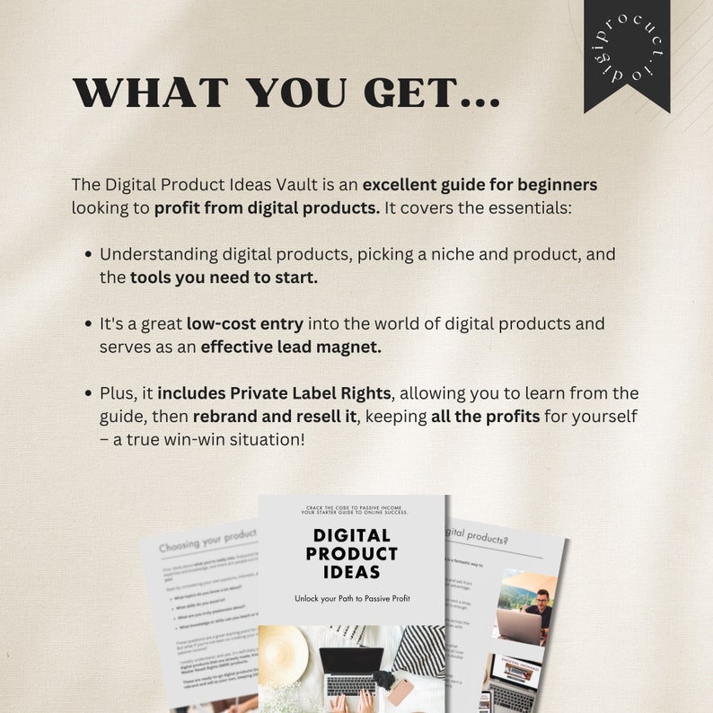 Digital Product Ideas | Passive Profit | PLR | Private Label Rights |DFY | Done-for-you PDF ...