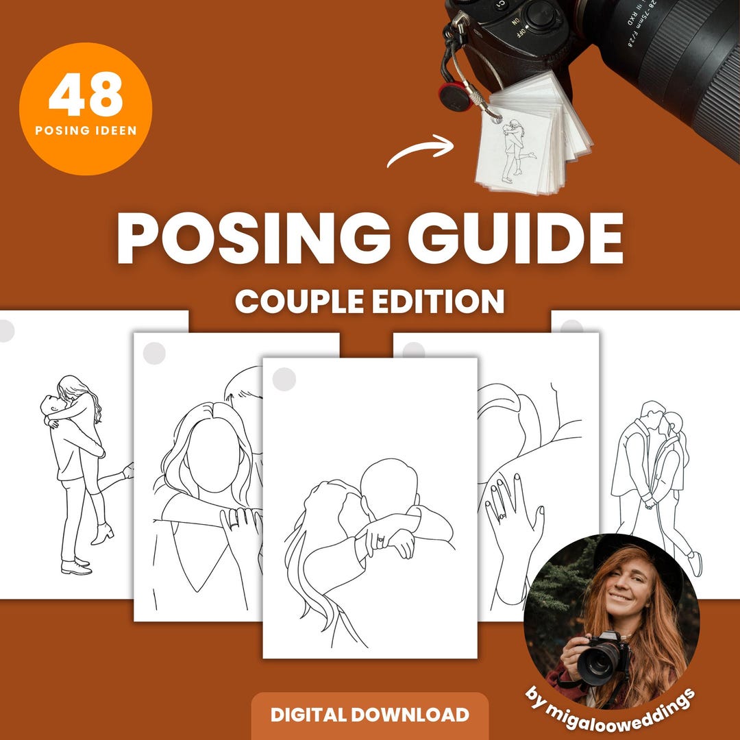 Couple Posing Guide for Photographers | Posing Poses Book | Photography ...