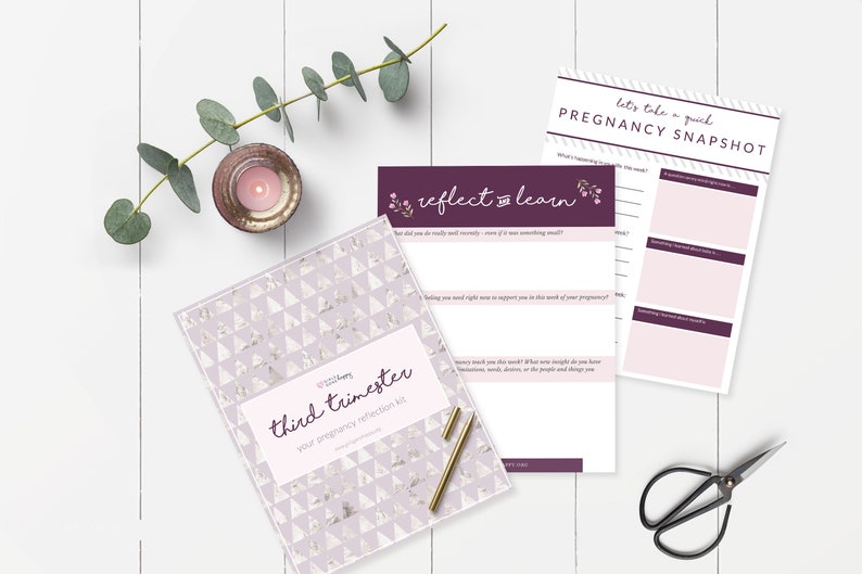 Pregnancy Reflection Kit Pregnancy Journal, Baby Shower Gift, Pregnancy ...