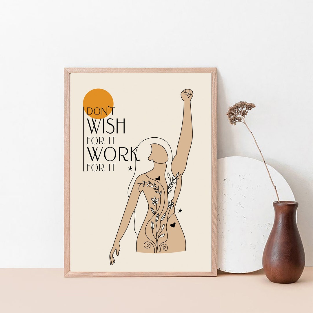 Strong Women Poster, Boss Girl Wall Art, Women Power Illustration, Girl ...