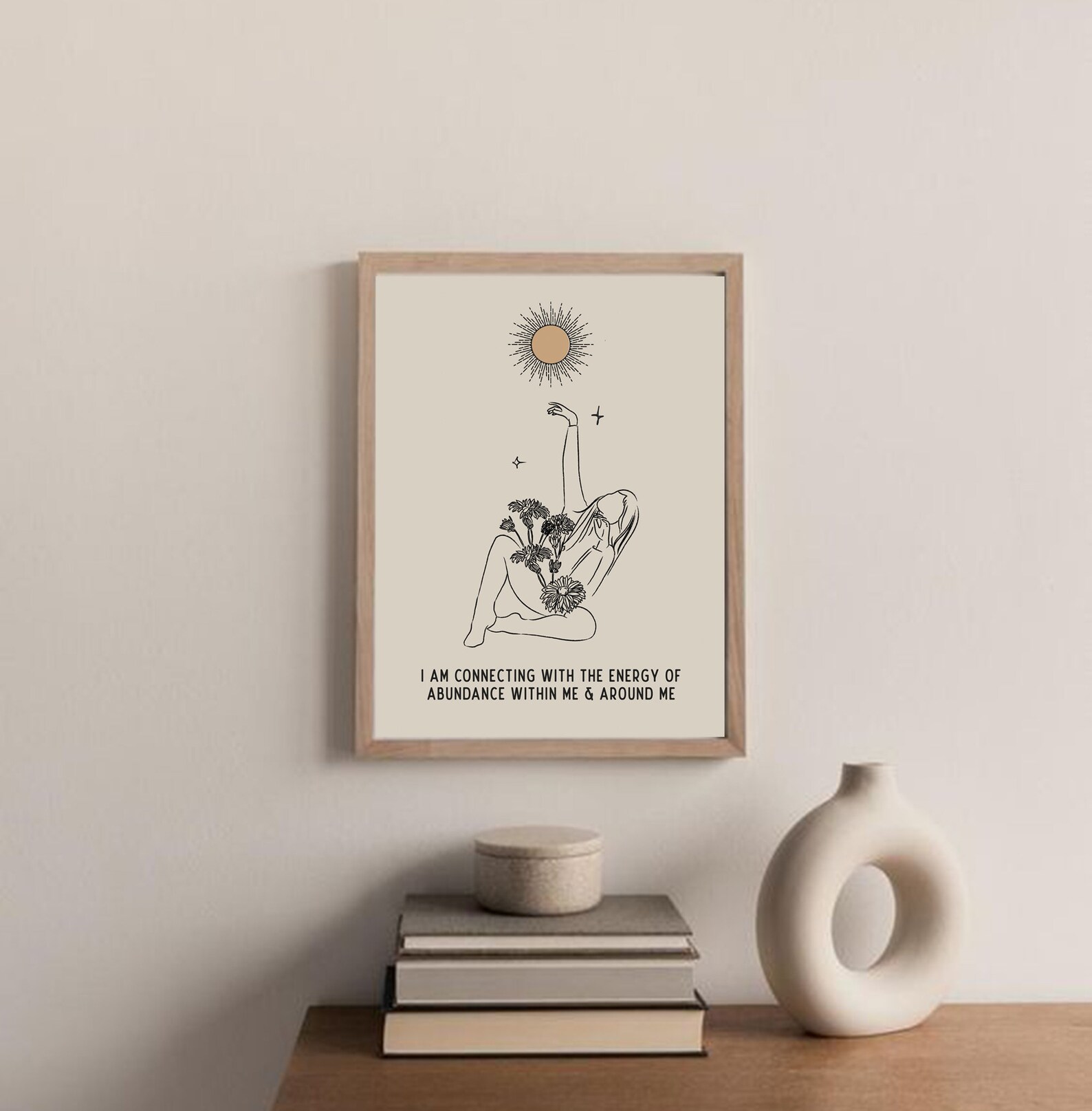 Spiritual Wall Art, Set of 6 Prints, Minimal Gallery Set of 6 ...