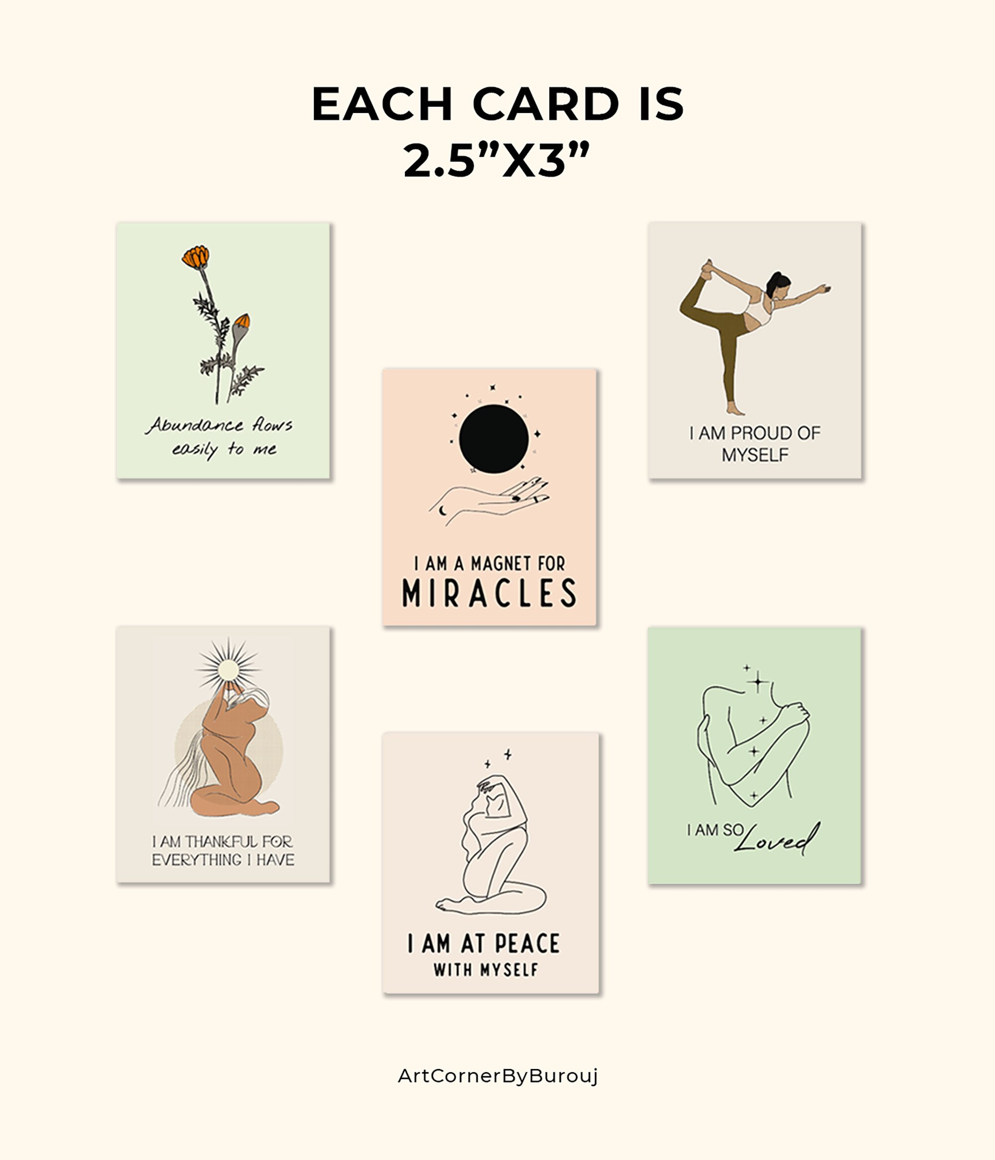 Spiritual Affirmation Cards Printable, Vision Board Prints, Law of ...