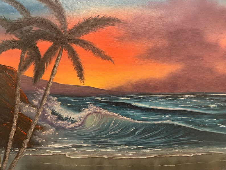 Bob Ross® Inspired Balmy Seas - Etsy