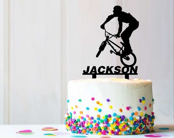 Bicycle cake topper | Etsy