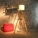 Piccadilly Classic Hand Made Tripod Lamp From Reclaimed Wood - Etsy