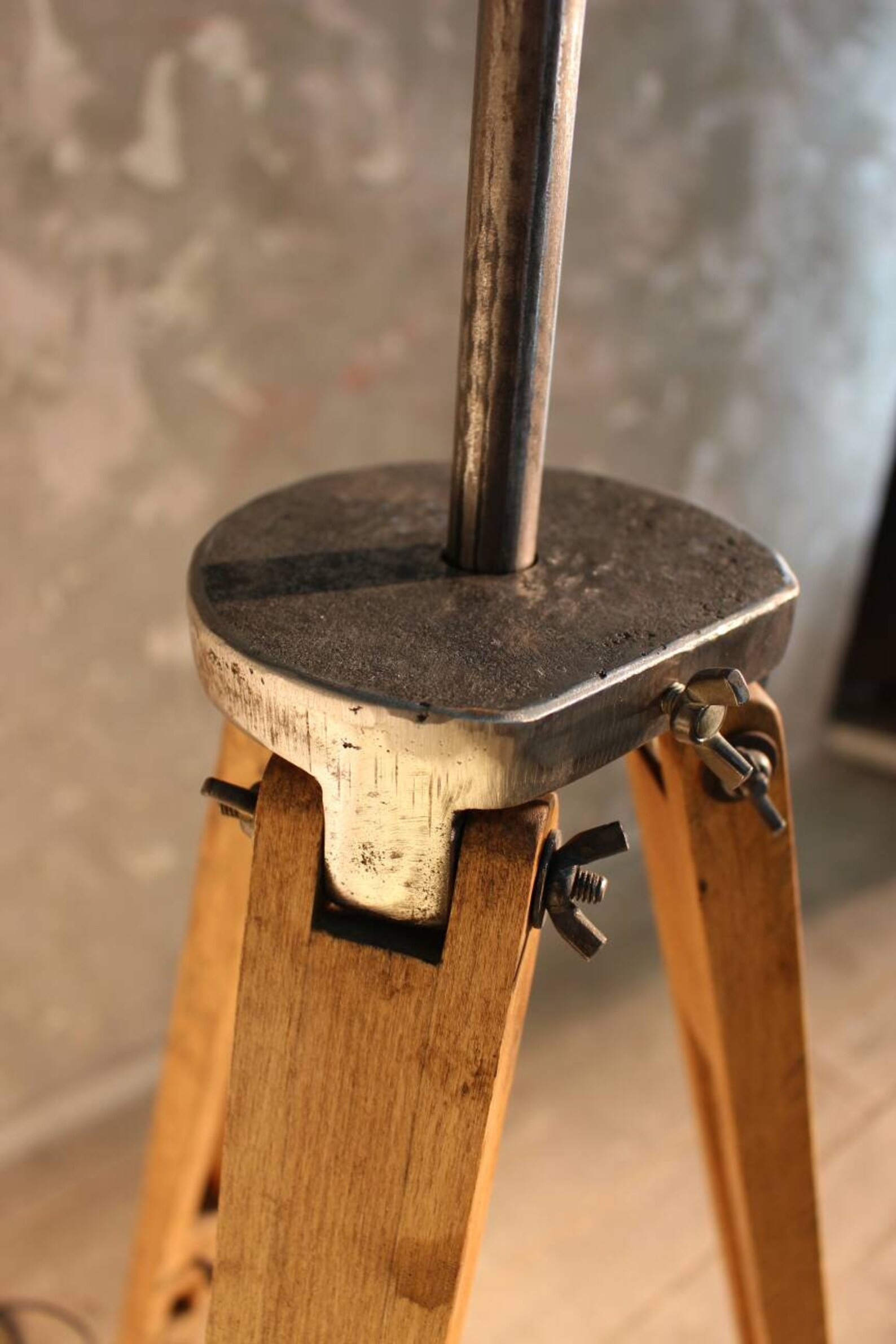 Piccadilly Hand Made Tripod Lamp From Reclaimed Wood and - Etsy