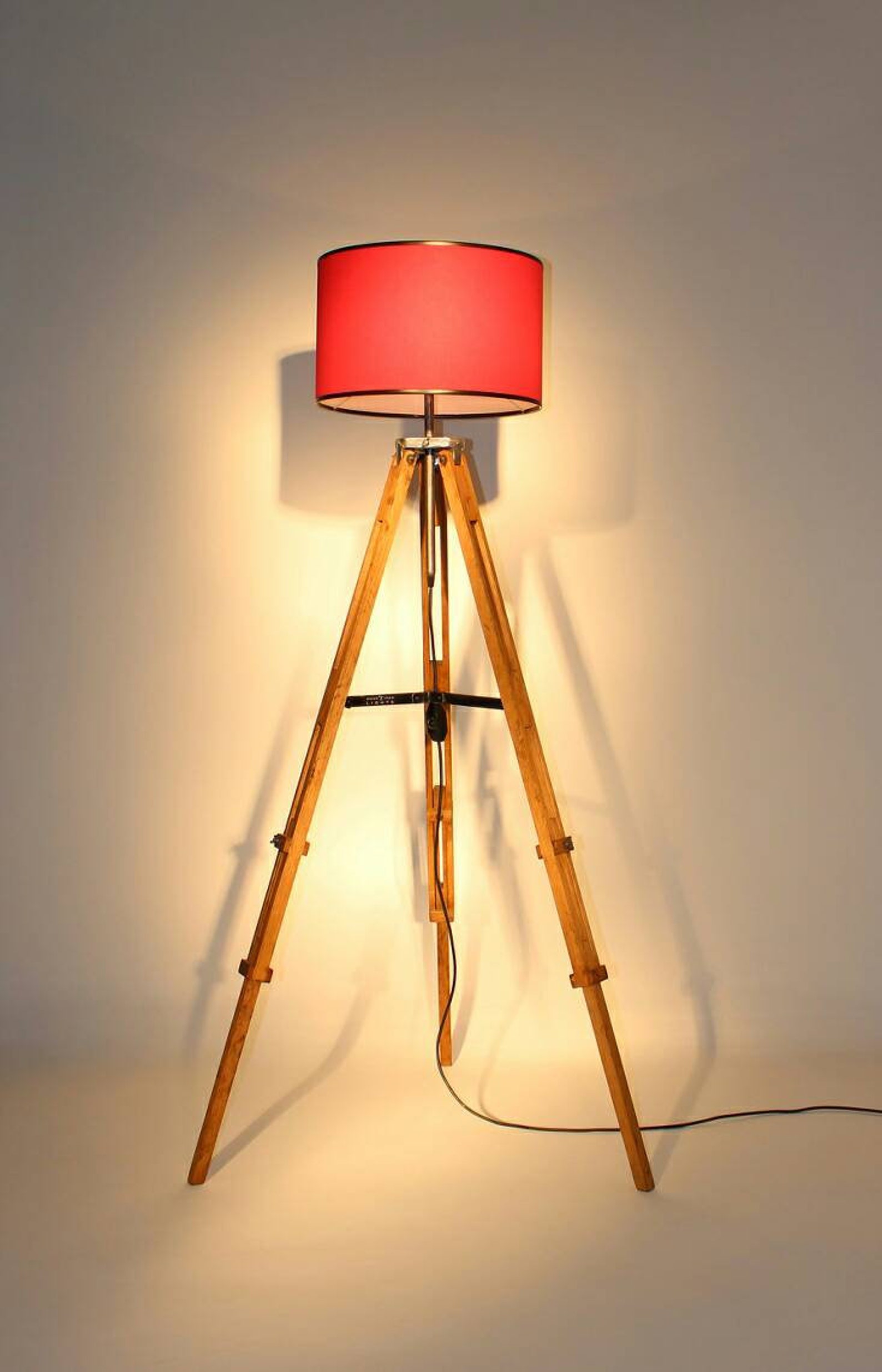 Piccadilly Classic Hand Made Tripod Lamp From Reclaimed Wood and ...