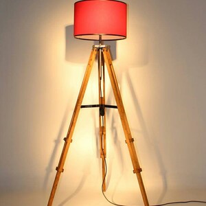 Piccadilly Classic Hand Made Tripod Lamp From Reclaimed Wood and ...