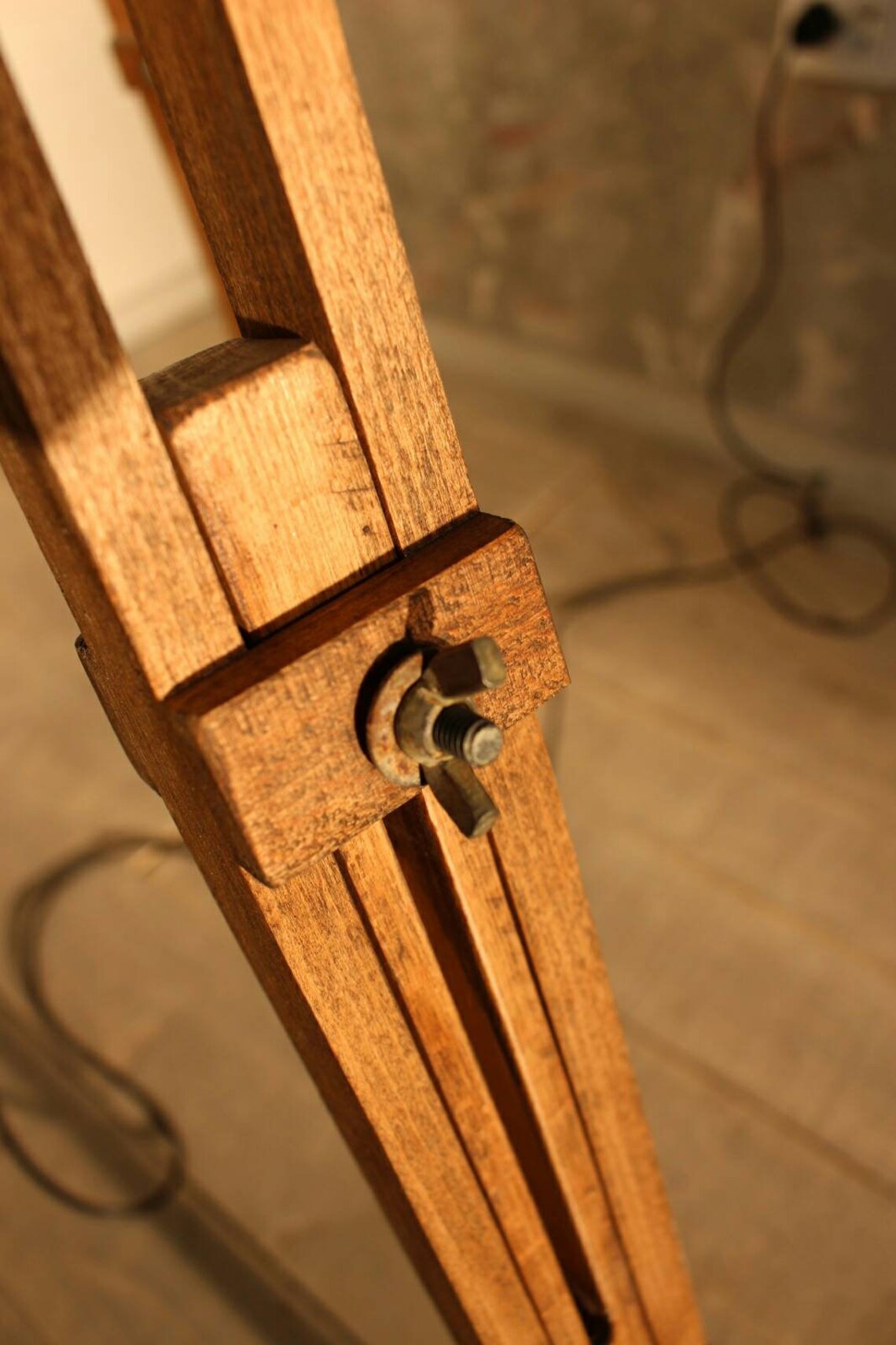 Piccadilly Hand Made Tripod Lamp From Reclaimed Wood and - Etsy