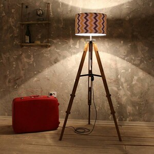Piccadilly Classic Hand Made Tripod Lamp From Reclaimed Wood and ...