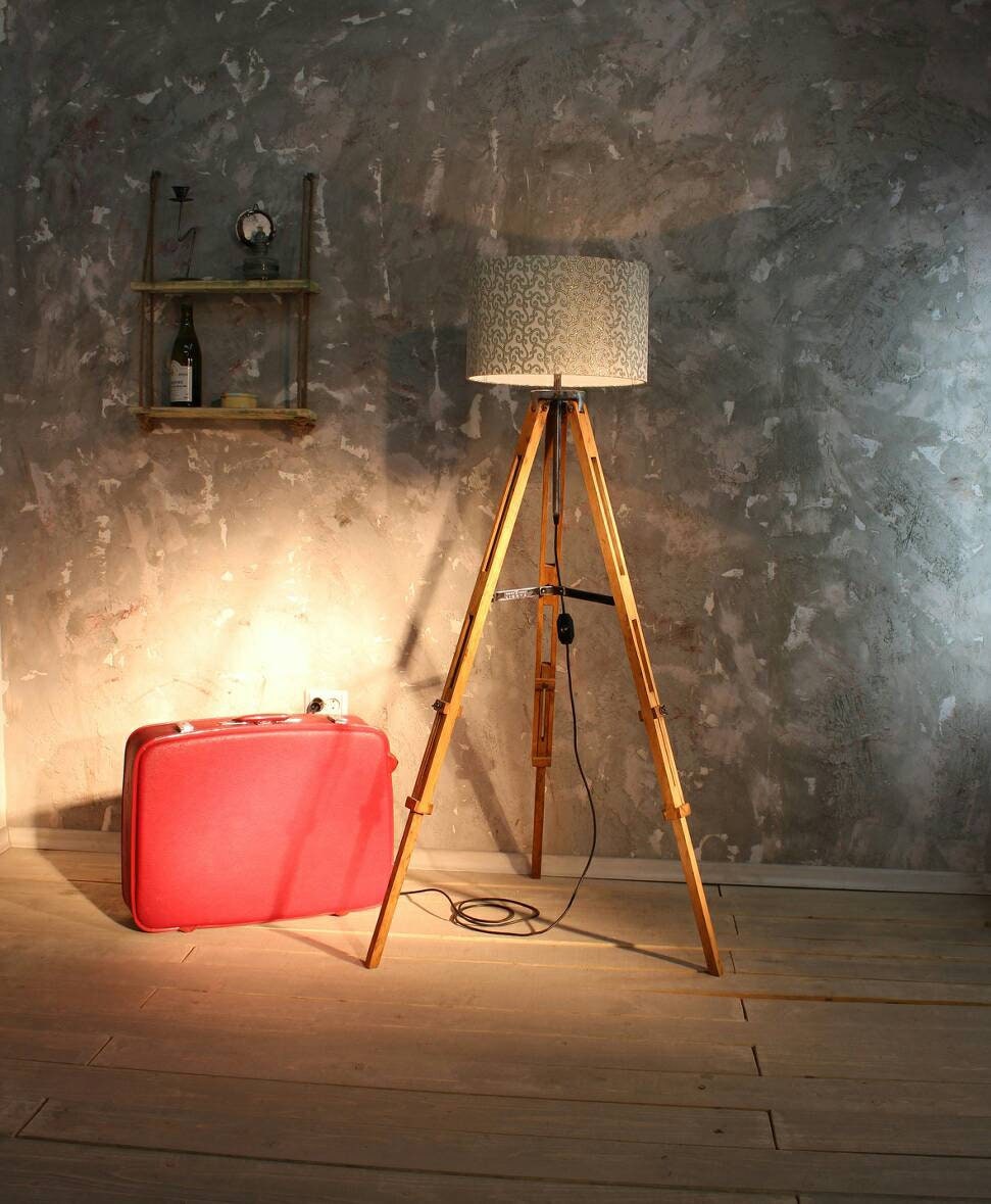 Piccadilly Classic Hand Made Tripod Lamp From Reclaimed Wood - Etsy