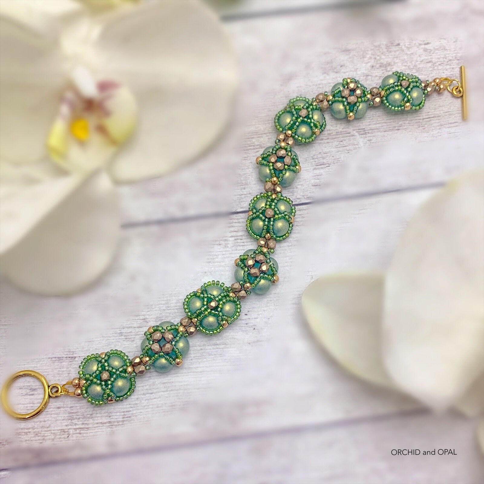 Beading Pattern South Seas Pearl and Seed Bead Bracelet 6mm and 3mm ...