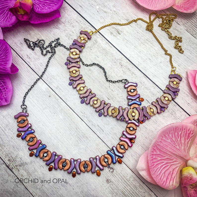 Beading Pattern - Garland Bridge Bead Necklace - PDF Download - Etsy