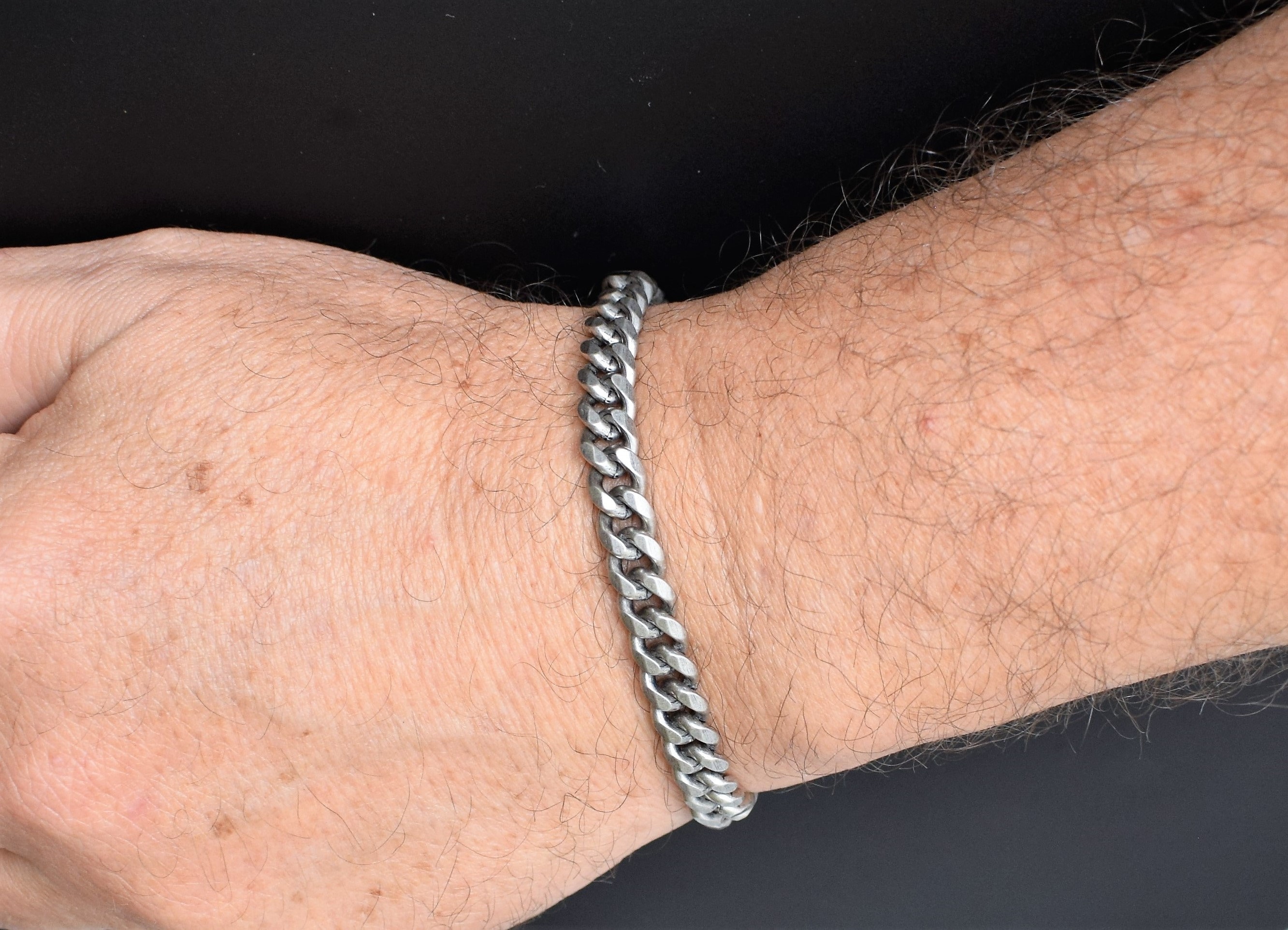 Mens Silver Bracelet Men Bracelet Mens Chain Bracelet - Etsy