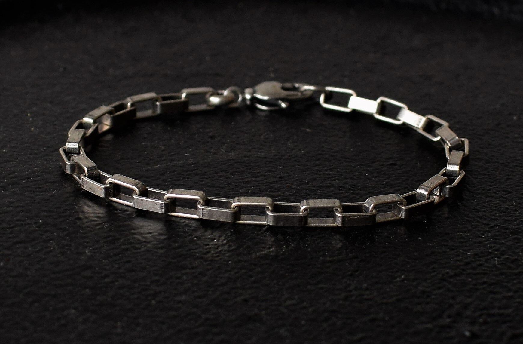 Mens Silver Bracelet Men Bracelet Mens Chain Bracelet - Etsy