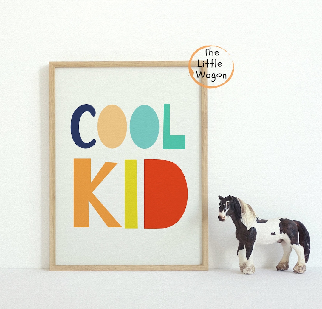 Cool Kids Nursery Print, Kids Room Decor, Nursery Print, Rainbow ...