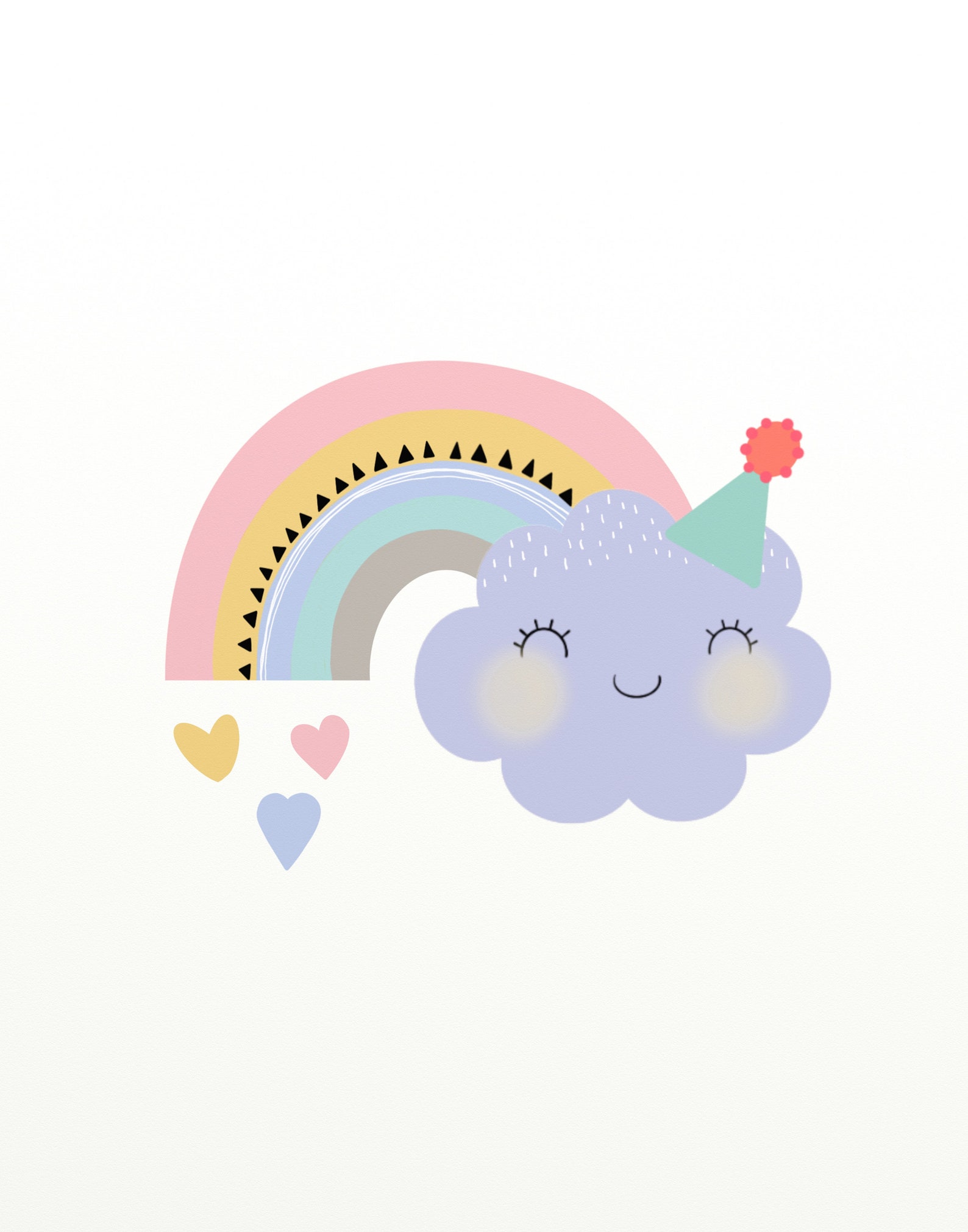 Rainbow Weather Nursery Print Set of 3 Kids Sunshine Wall | Etsy